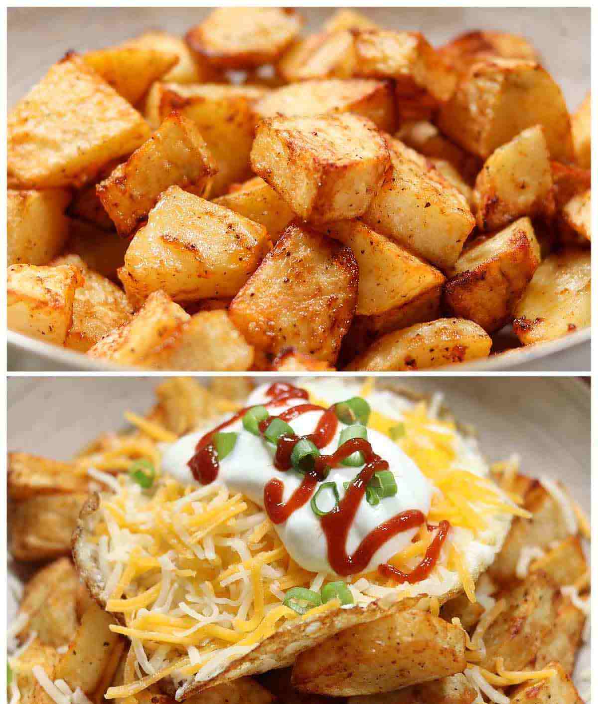 EASY AIR FRYER BREAKFAST POTATOES - Nine Recipes