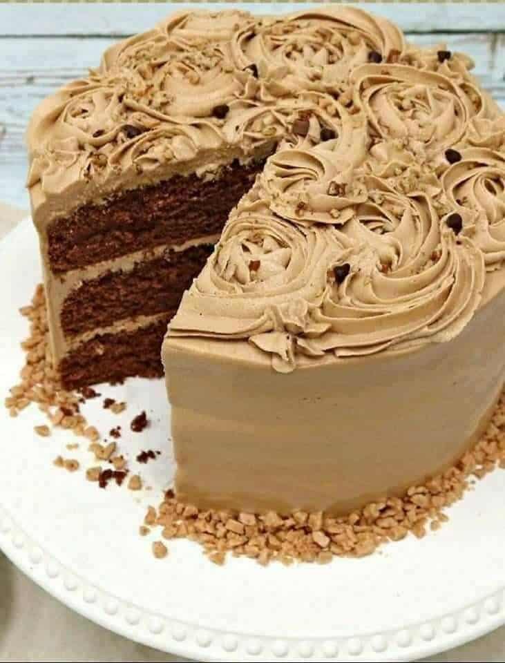 Coffee Toffee Crunch Cake - Nine Recipes