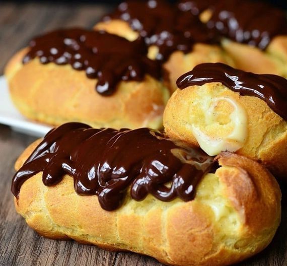 Homemade Boston Cream Eclair Recipe - Nine Recipes