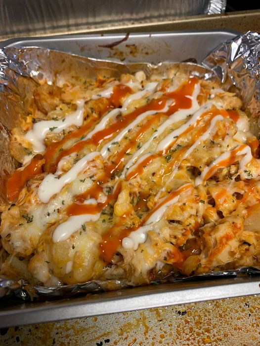 Cheesy Buffalo Chicken and Potato - Nine Recipes