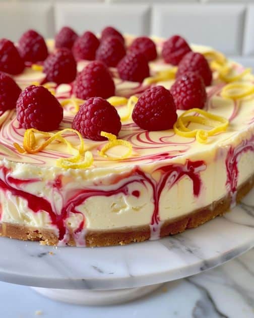 Lemon Raspberry Cheesecake - Nine Recipes