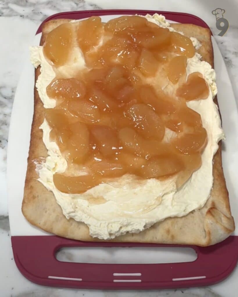 Easy Apple Cheesecake Pizza - Nine Recipes