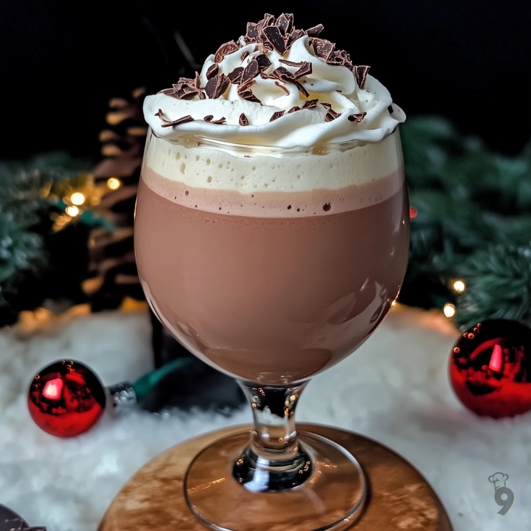 Christmas Dirty Snowman Cocktail (Adult Hot Chocolate) - Nine Recipes
